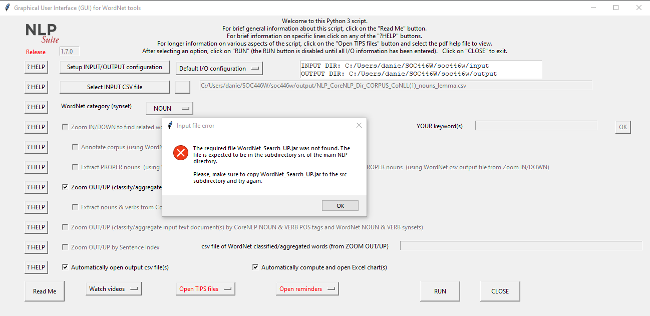 [BUG]: "Wordnet_Search_UP.jar" was not found in the src · Issue #399 · NLP-Suite/NLP-Suite · GitHub