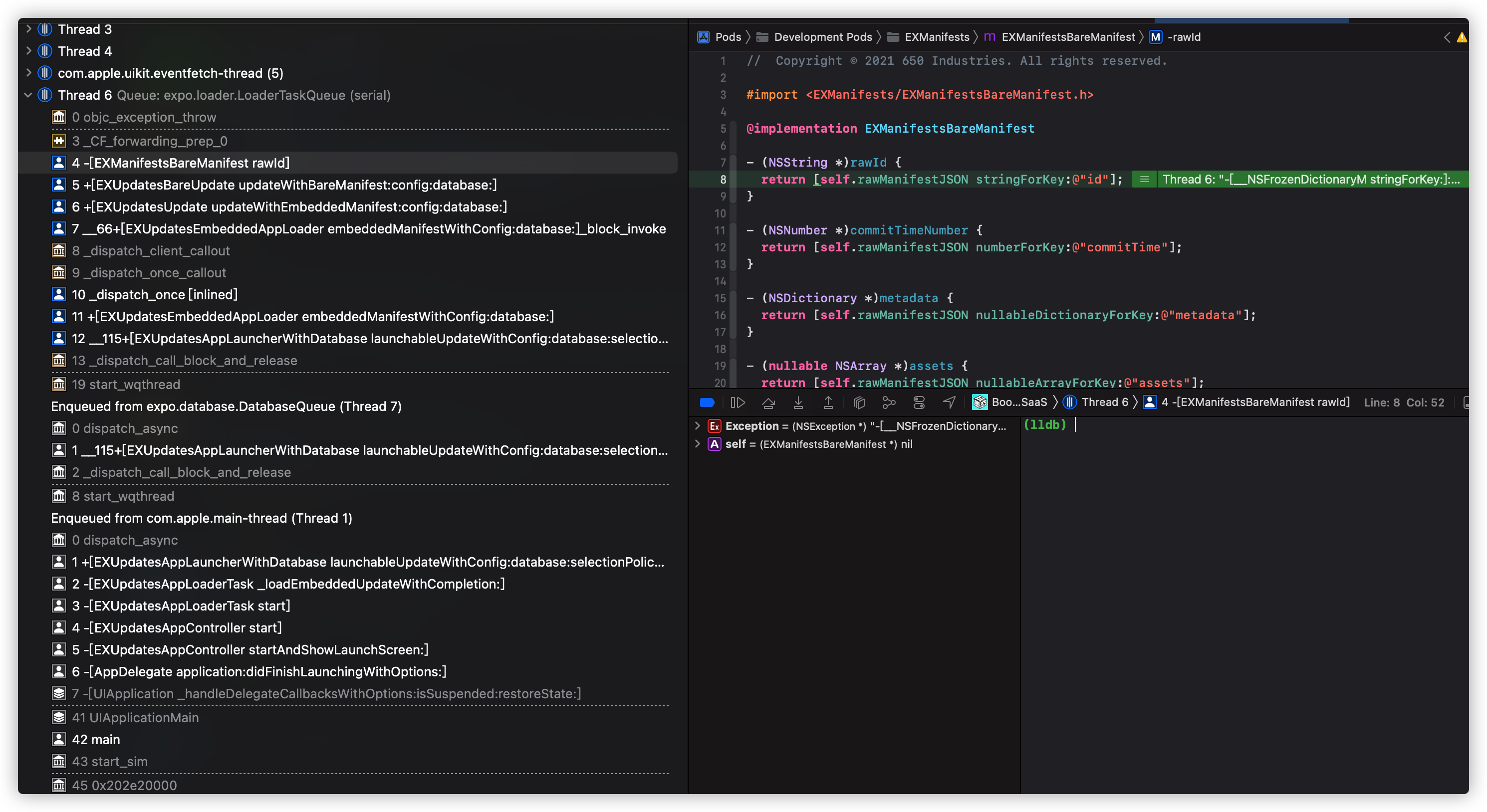 [Expo-Update] Adopting Expo Update v0.11.6 on iOS meets a ...