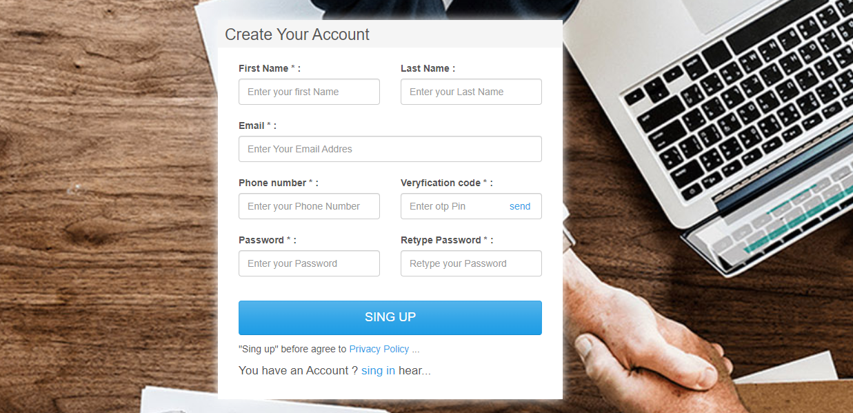 GitHub - Lahirueranda/Register-form-: Created a register form using ...