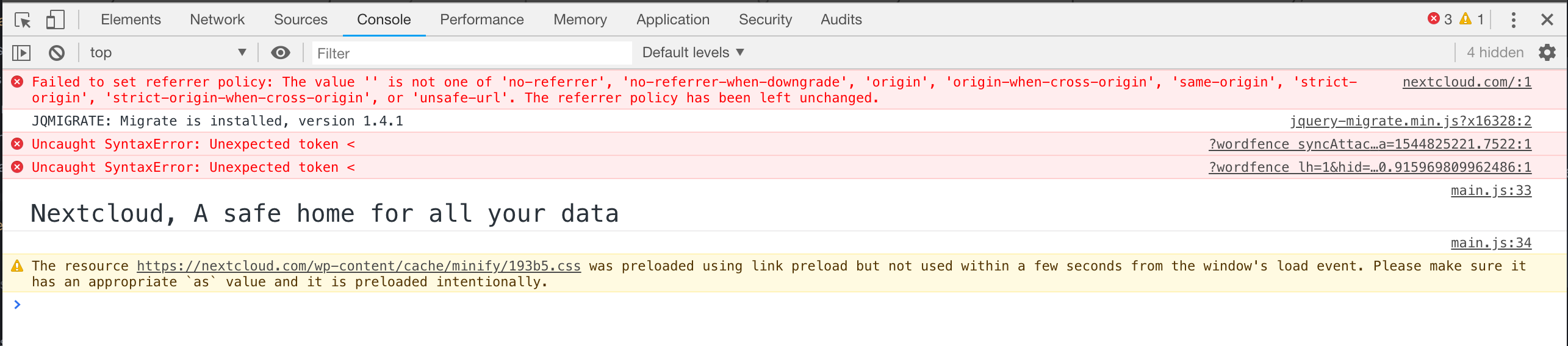 SyntaxError on contributors page · Issue #1026 · nextcloud/nextcloud ...