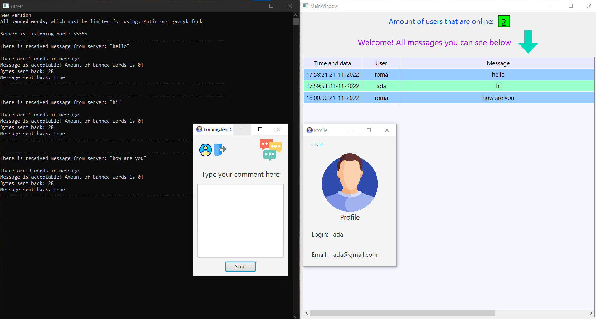 GitHub - pz-22Team/ForumChat: Basic forum. WinApi sockets used for communication between processes.