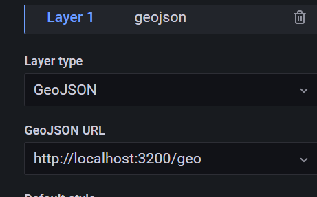 geomap: allow geojson data coming from a rest api or db etc · grafana grafana · Discussion ...