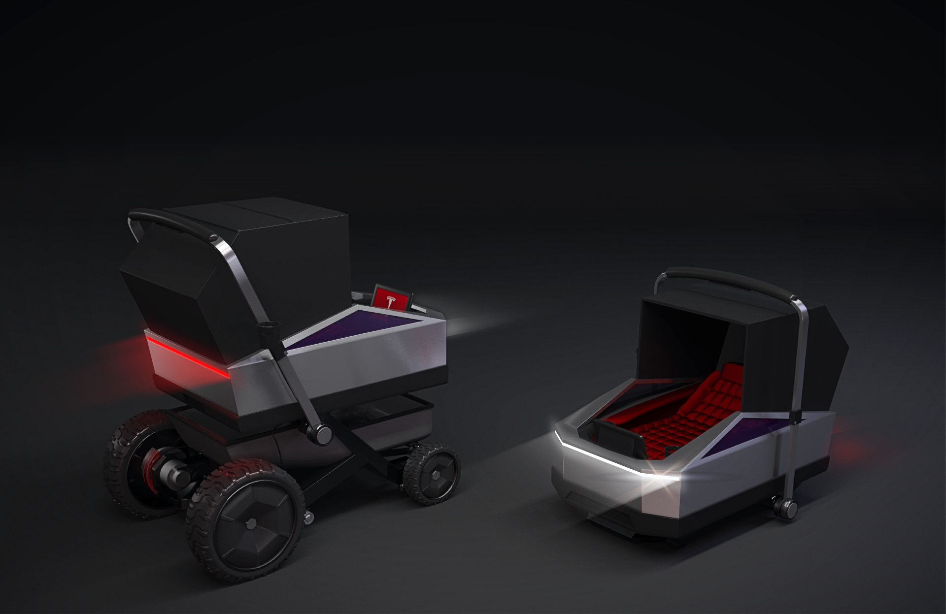 GitHub - W-Blakes/cyber-stroller: Tesla Cyber Truck/Stroller Product ...