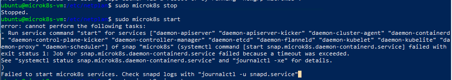 Error Unable to connect to the server ... after reboot. · Issue #2821 · canonical/microk8s · GitHub