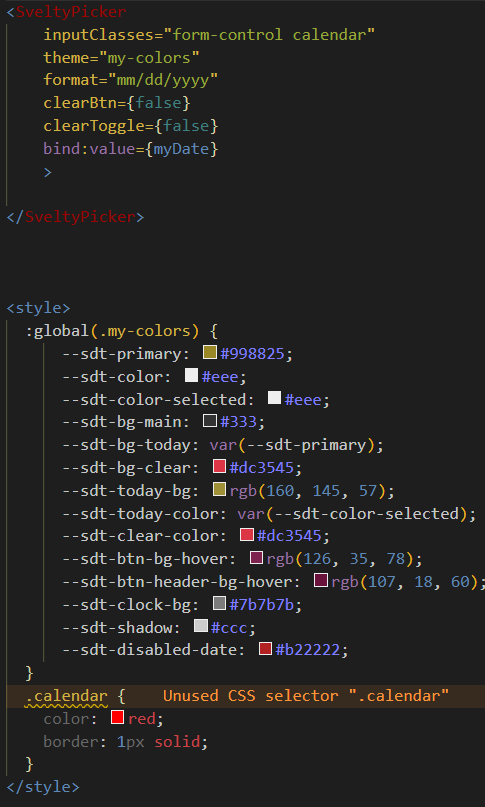 Format the SveltyPicker Button · Issue #81 · mskocik/svelty-picker · GitHub