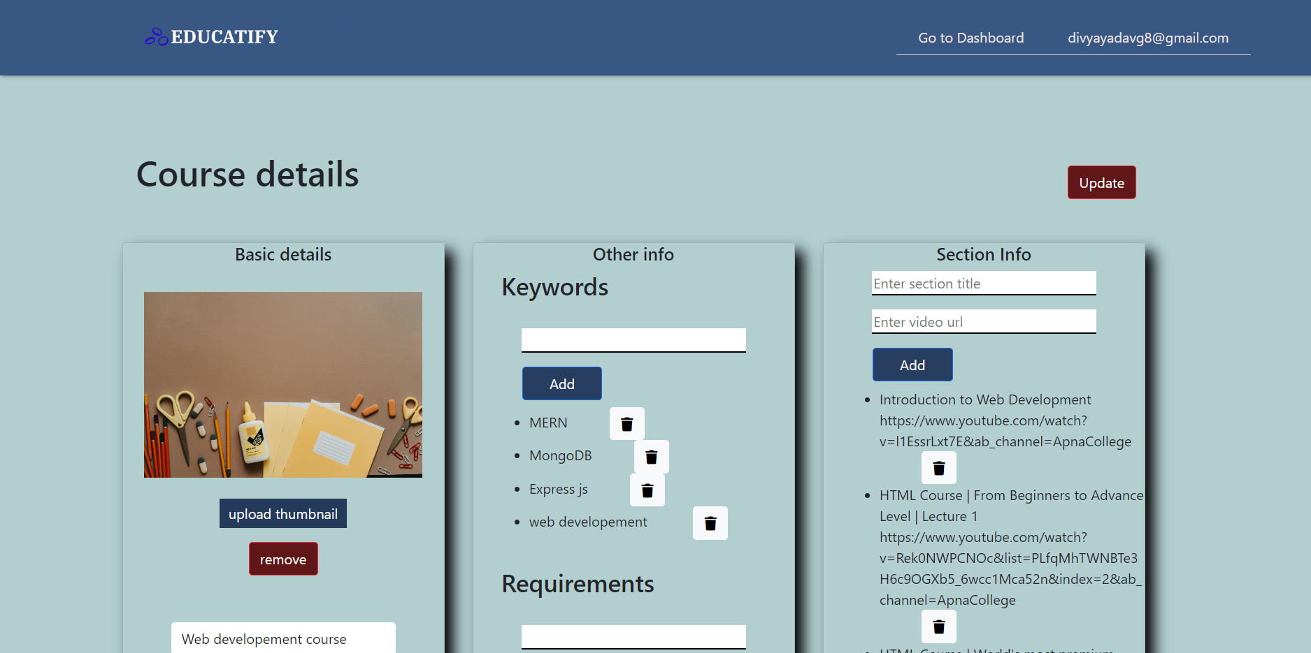 GitHub - divya-yadv/E-learning-Web-App: An E-learning web app built on MERN stack and firebase ...