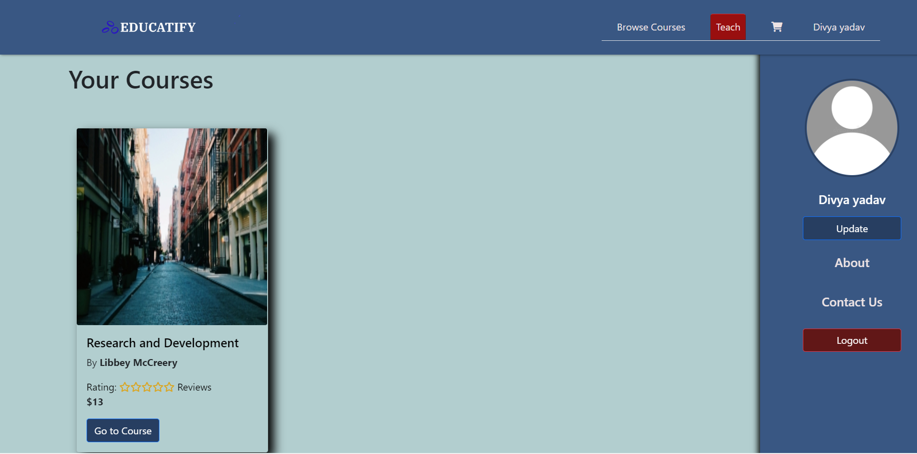 GitHub - divya-yadv/E-learning-Web-App: An E-learning web app built on MERN stack and firebase ...