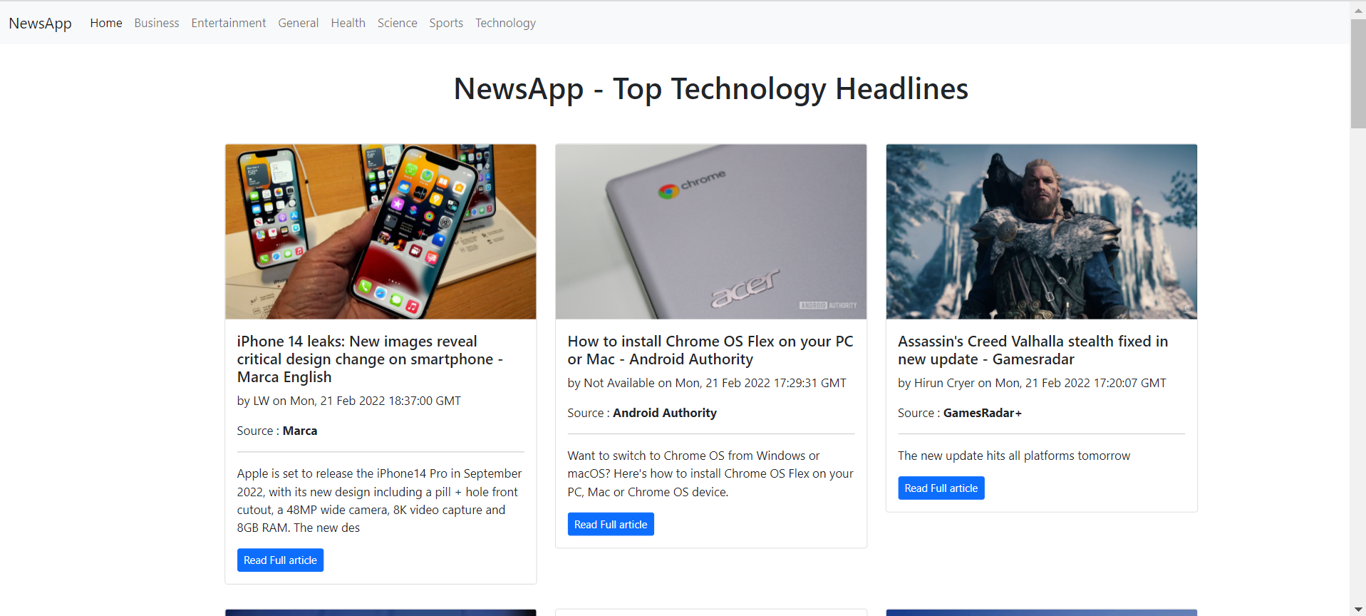 Github Geekydevanshnewsapp This Is A Newsapp Built Using Reactjs And Newsapi Which Lets You