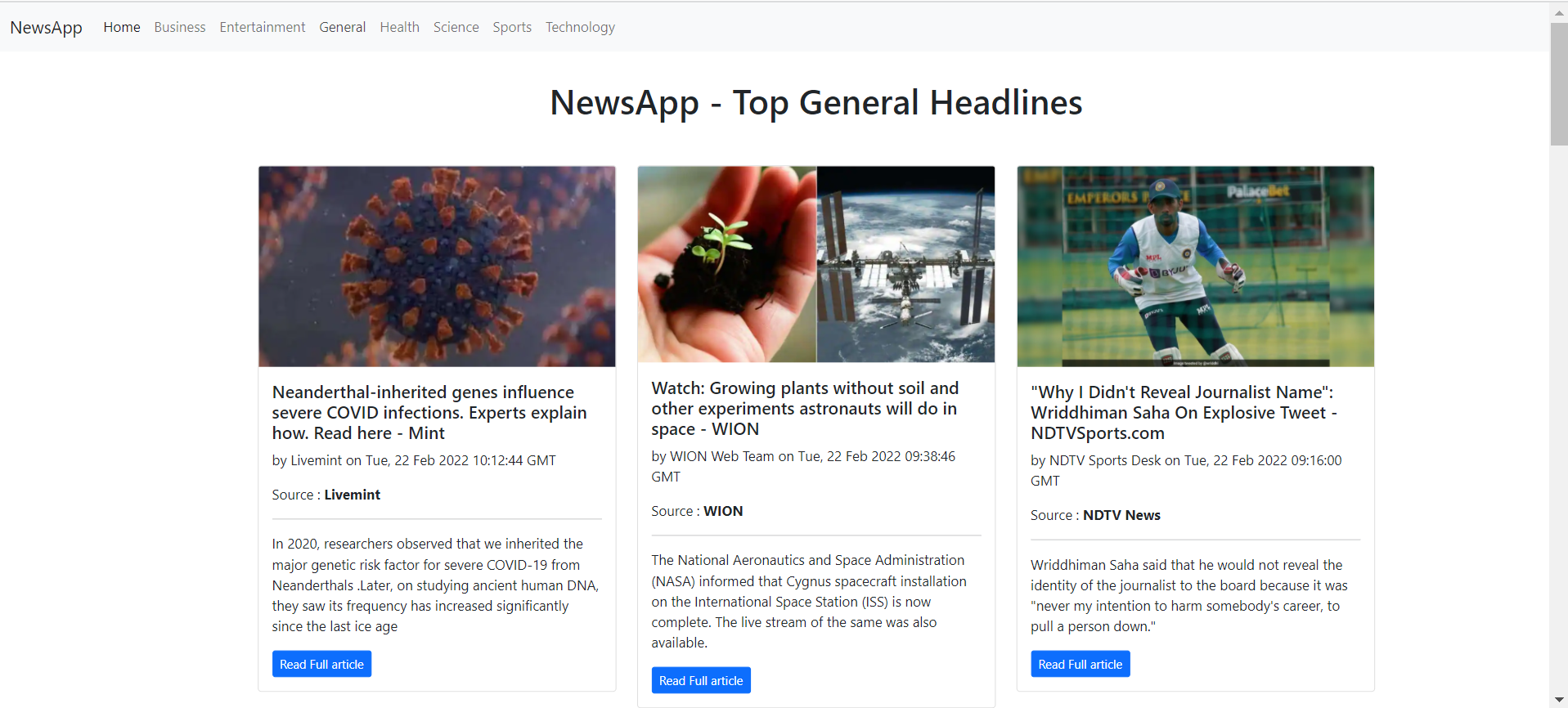 Github Geekydevansh Newsapp This Is A Newsapp Built Using Reactjs And Newsapi Which Lets You