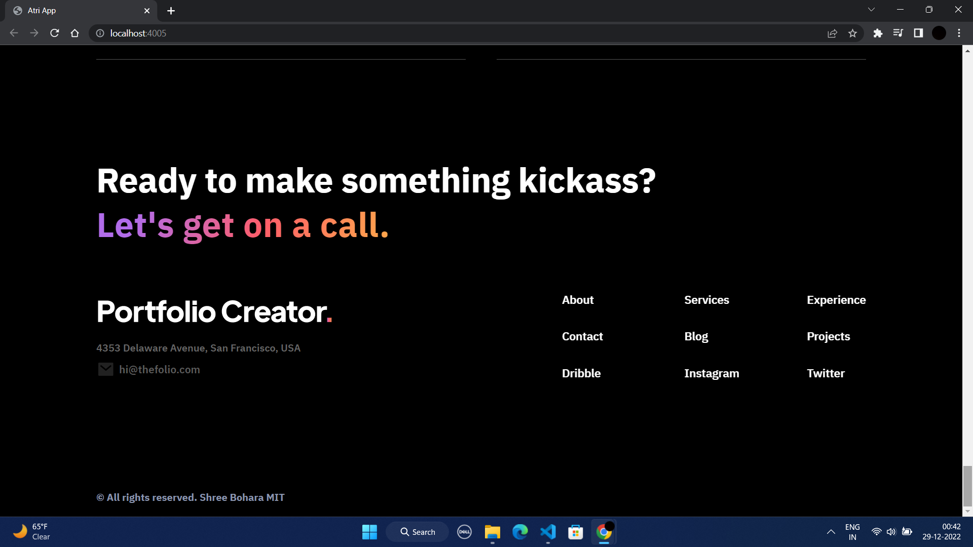 GitHub - ShreeBohara/Atri_clone_portfolio_website