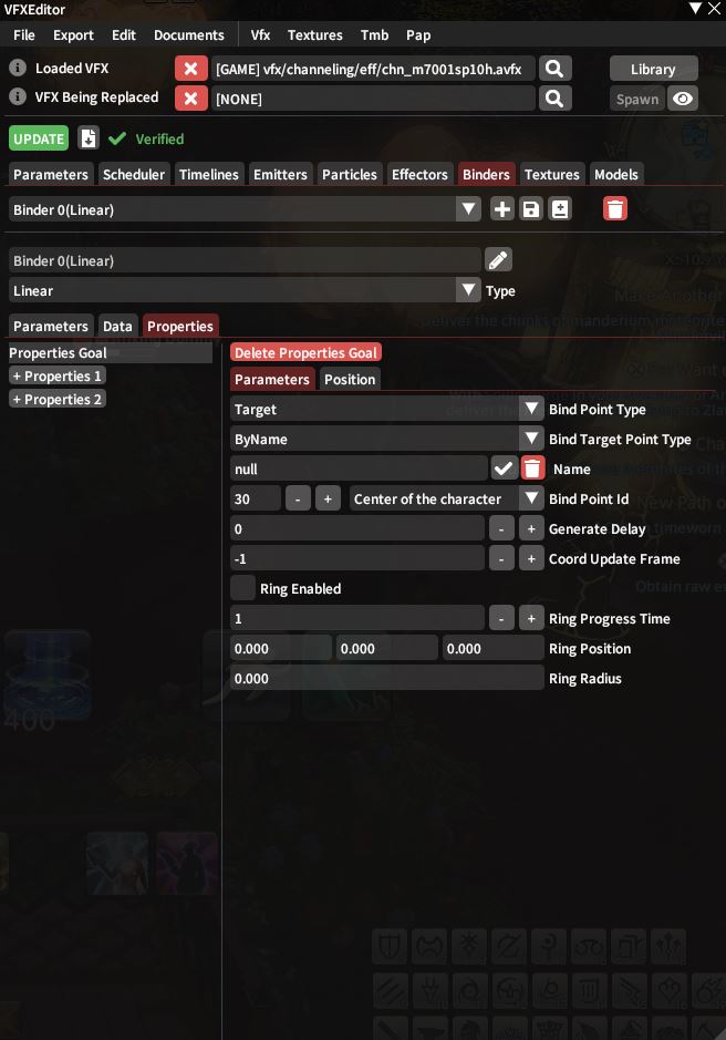 Binder>Properties>Properties Start · Issue #68 · 0ceal0t/Dalamud-VFXEditor · GitHub