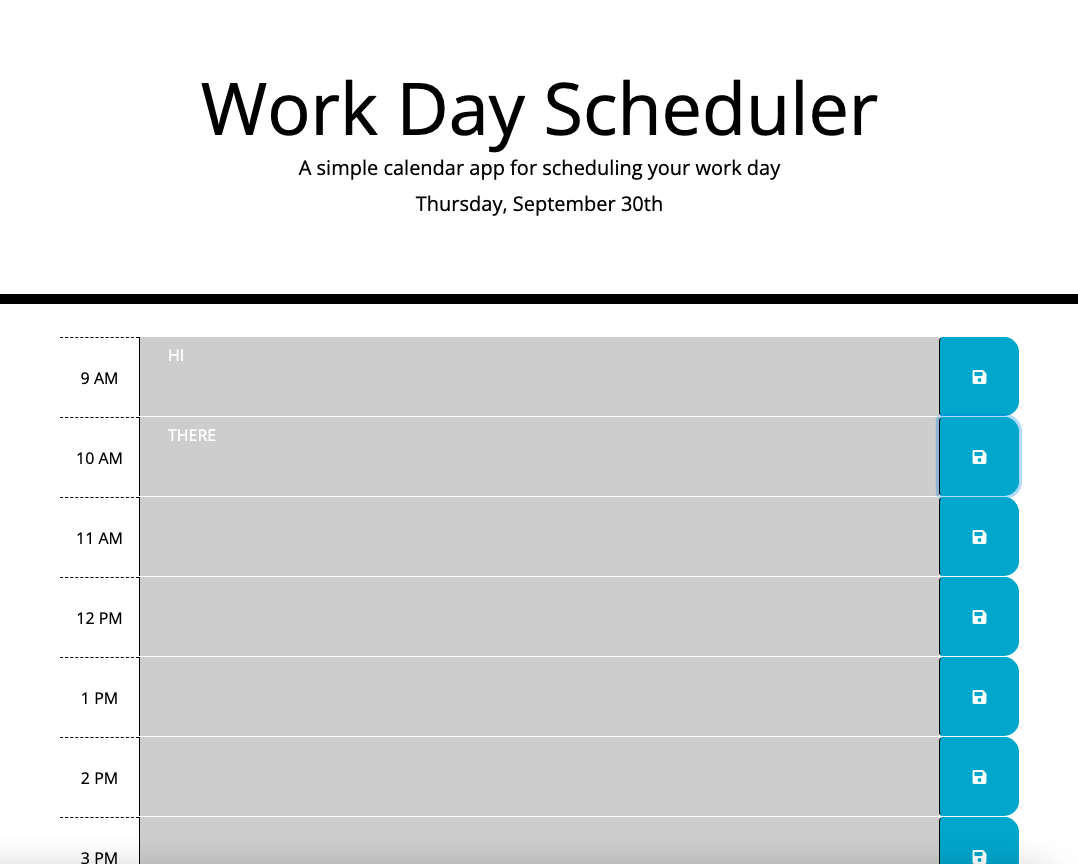 GitHub - samibyers/workday-planner: A simple planner application for ...