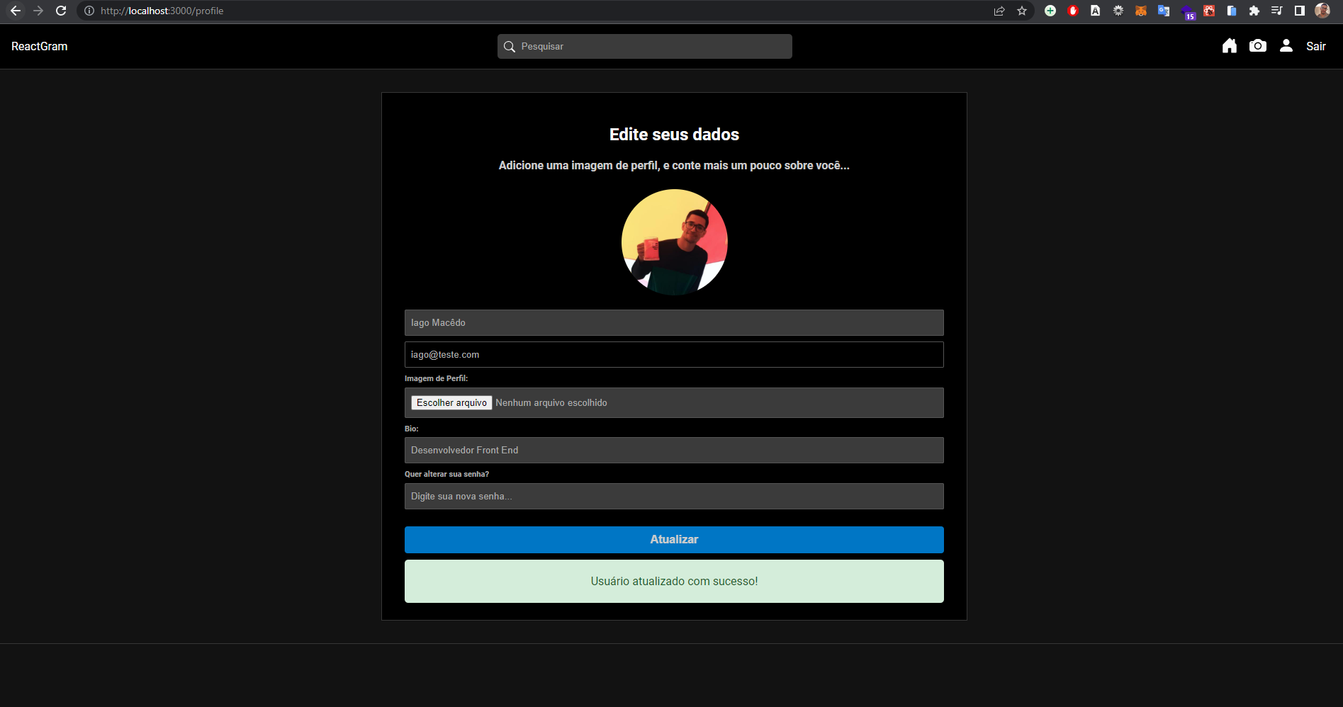GitHub - Iag0ow/ReactGram