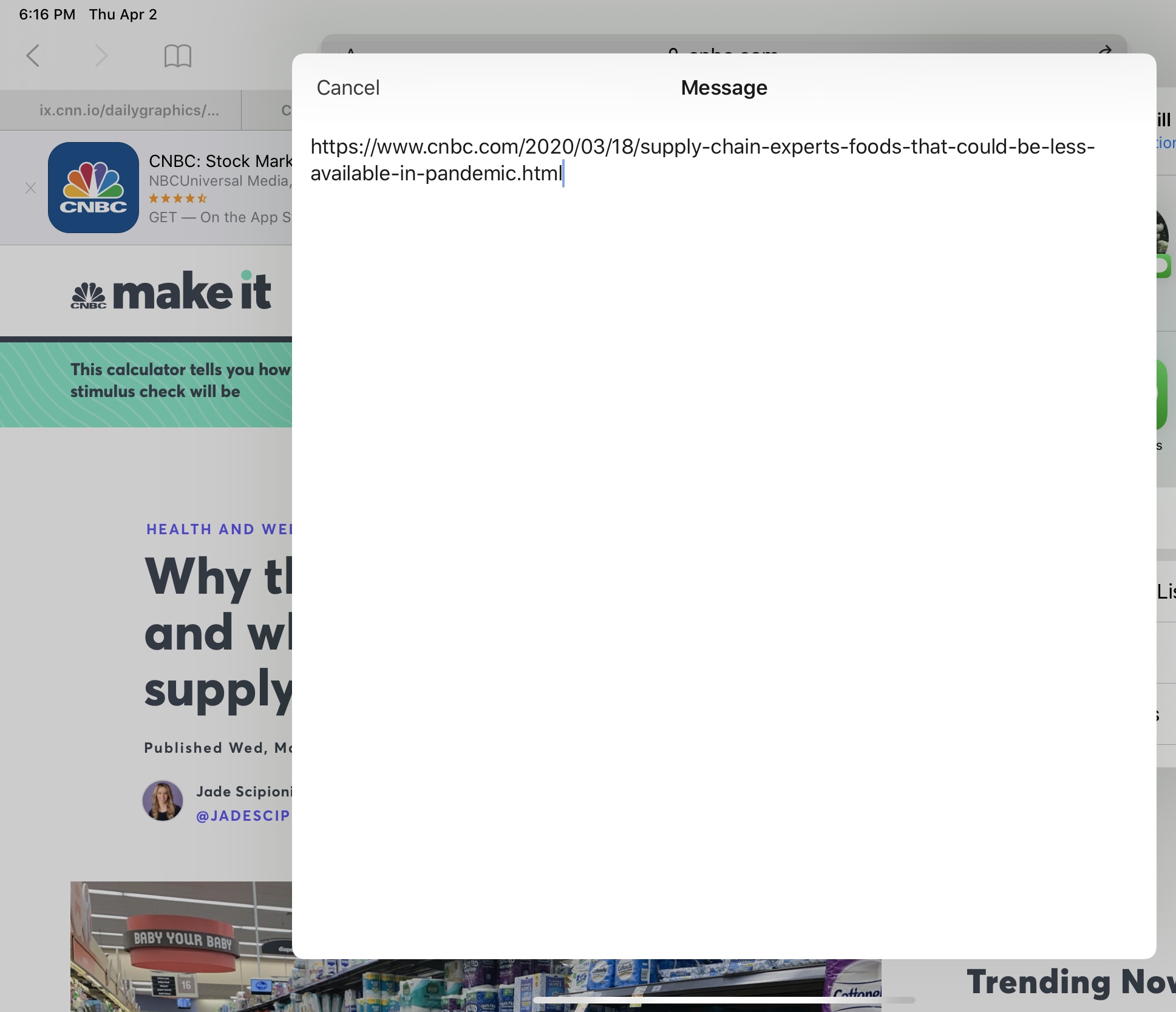 iPadOS share sheet « send » button missing in landscape · Issue #4435 · signalapp/Signal-iOS ...