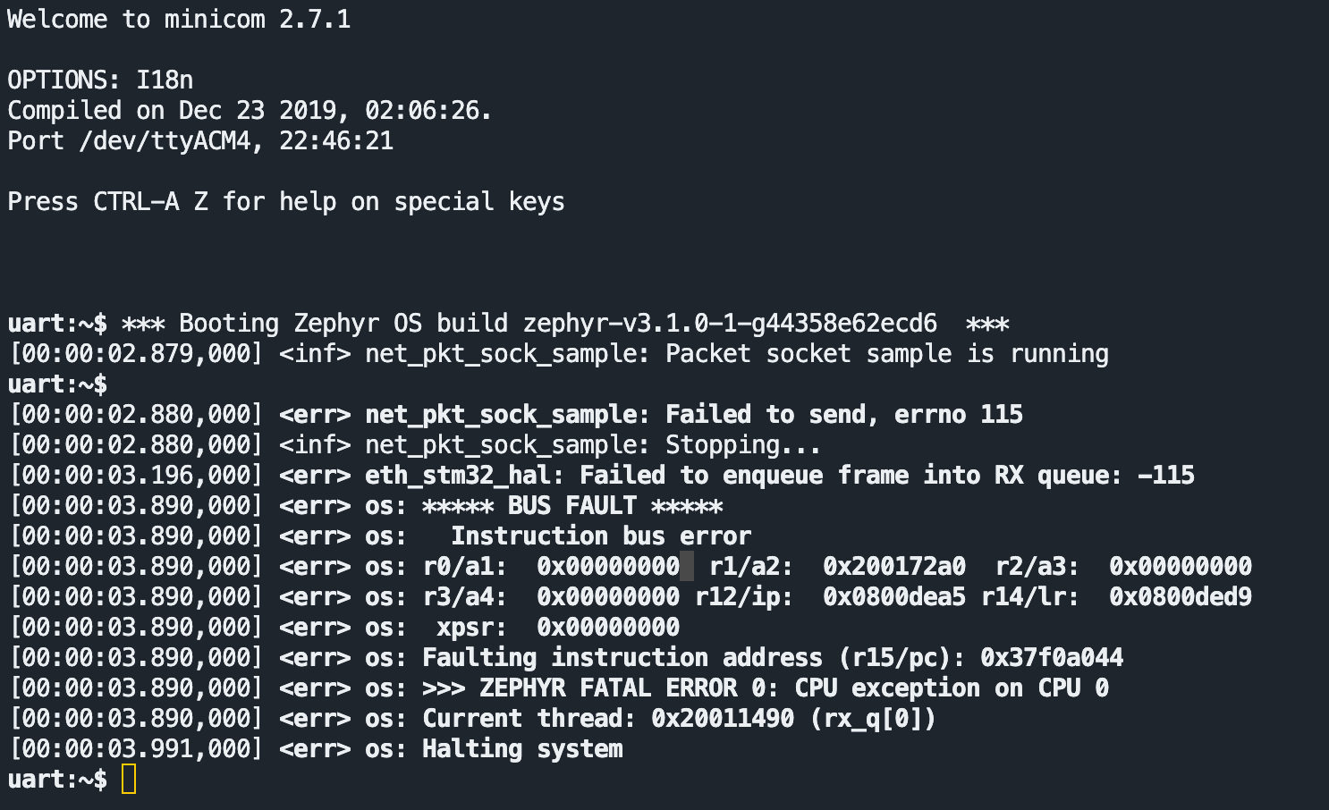 samples/net/sockets/packet: Bus fault · Issue #47046 · zephyrproject-rtos/zephyr · GitHub