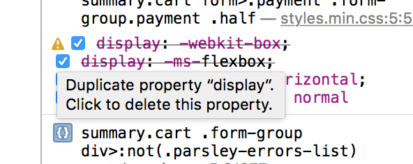 Safari and duplicate property display · Issue #878 · postcss ...