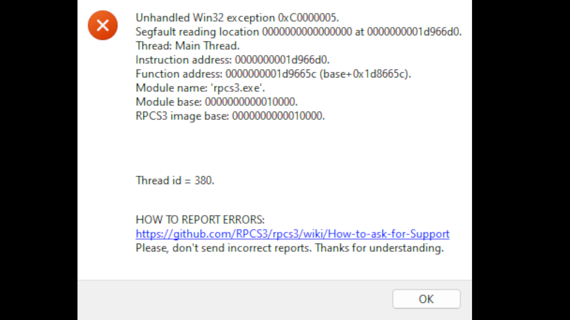 Emulator crashes · Issue #12176 · RPCS3/rpcs3 · GitHub