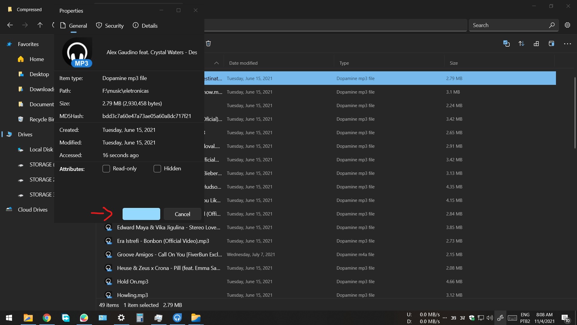 Accent color clashing with button background color in the properties ...
