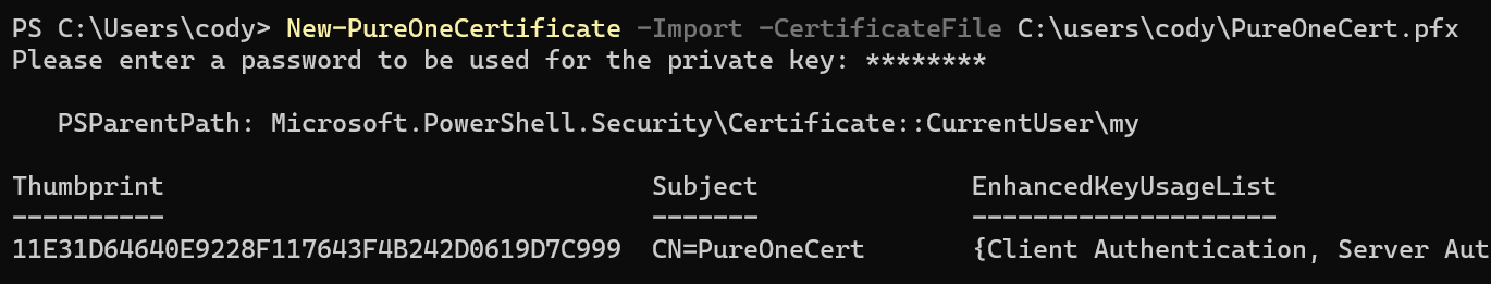 Add Import to New-PureOneCertificate · Issue #43 · PureStorage-OpenConnect/PureStorage.Pure1 ...
