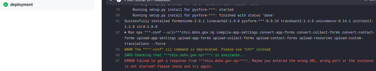 Should have non-zero exit code when deployments are not successful · Issue #458 · medic/cht-conf ...