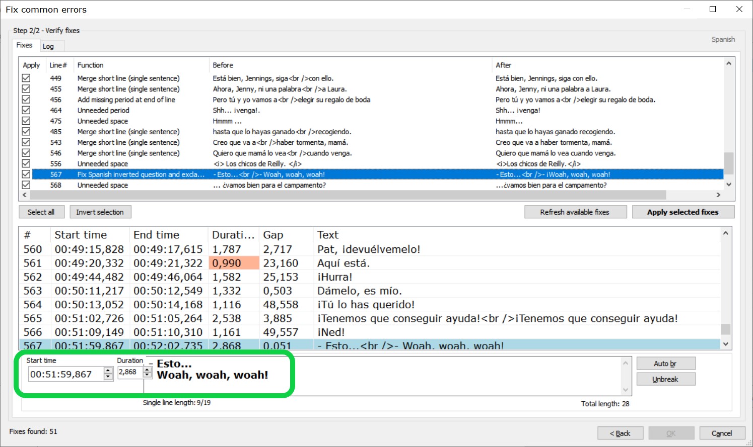Time box invades text box in Fix Common Errors · Issue #5323 · SubtitleEdit/subtitleedit · GitHub