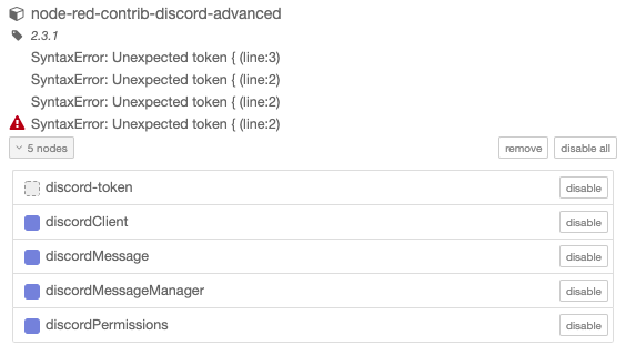 Problem with installation · Issue #4 · Markoudstaal/node-red-contrib-discord-advanced · GitHub