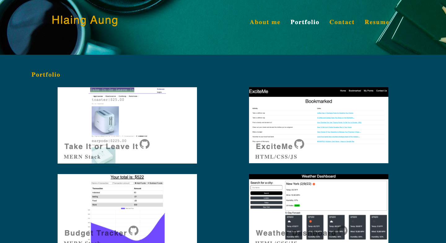GitHub - Hlaing56/react-portfolio
