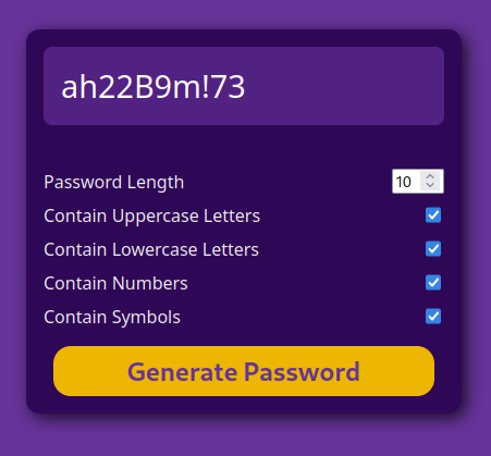 GitHub - RaquibDox/password-generator