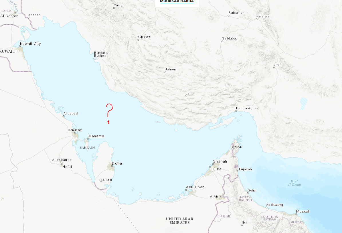 Vandalism report: label for the Persian Gulf has been removed · Issue ...