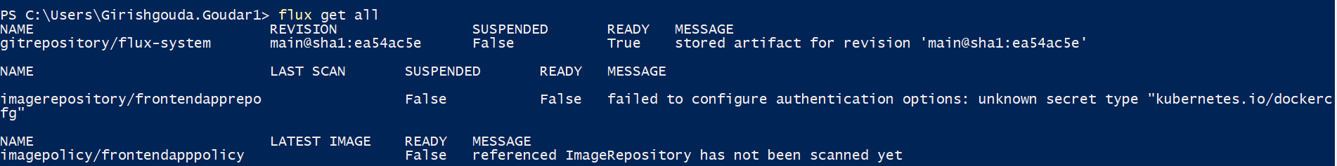 Unable To Run Imagerepository On Azure Failed To Configure Authentication Option · Issue