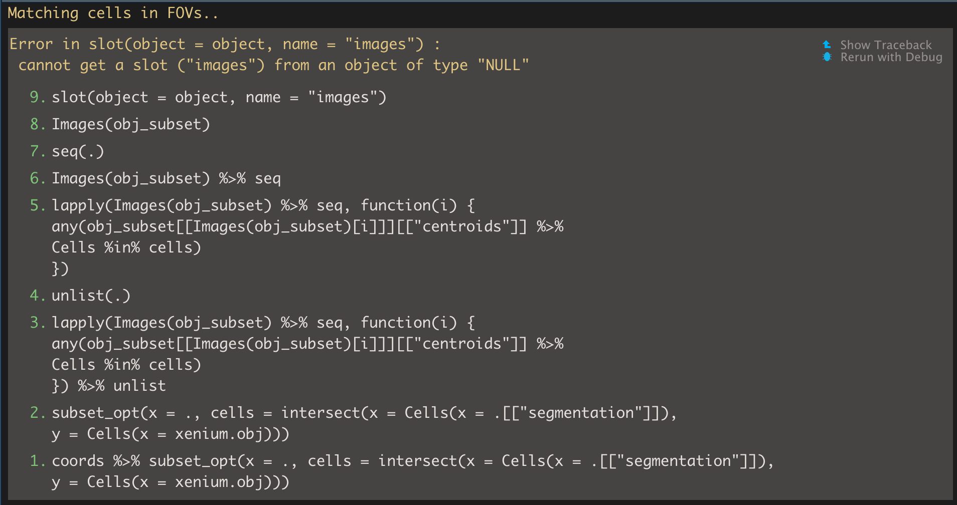 Error using LoadXenium() · Issue #7491 · satijalab/seurat · GitHub