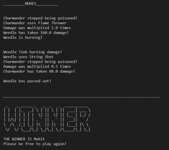 GitHub - MrMothi/Pokemon-Battle-Simulator: Terminal based Pokémon ...