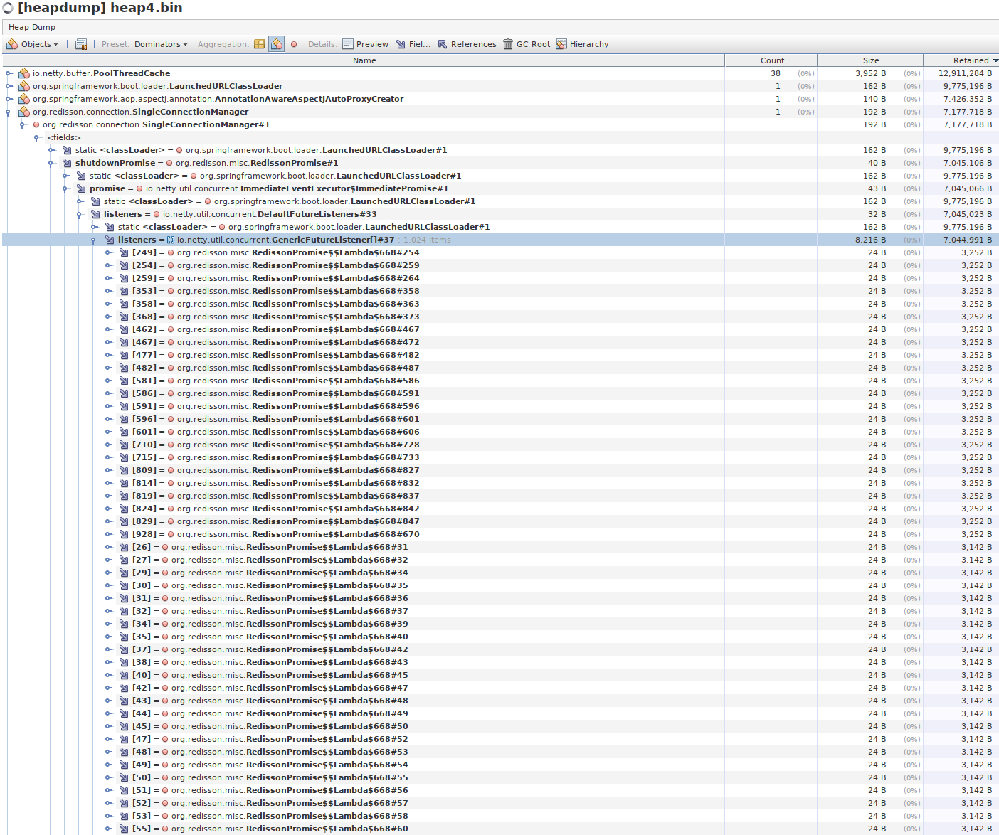 Reference leak on timeout of async operations in 3.10.3+ · Issue #2064 · redisson/redisson · GitHub
