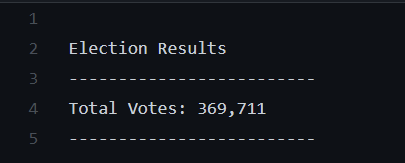 GitHub - aparras1220/Module_3: Election Analysis Homework