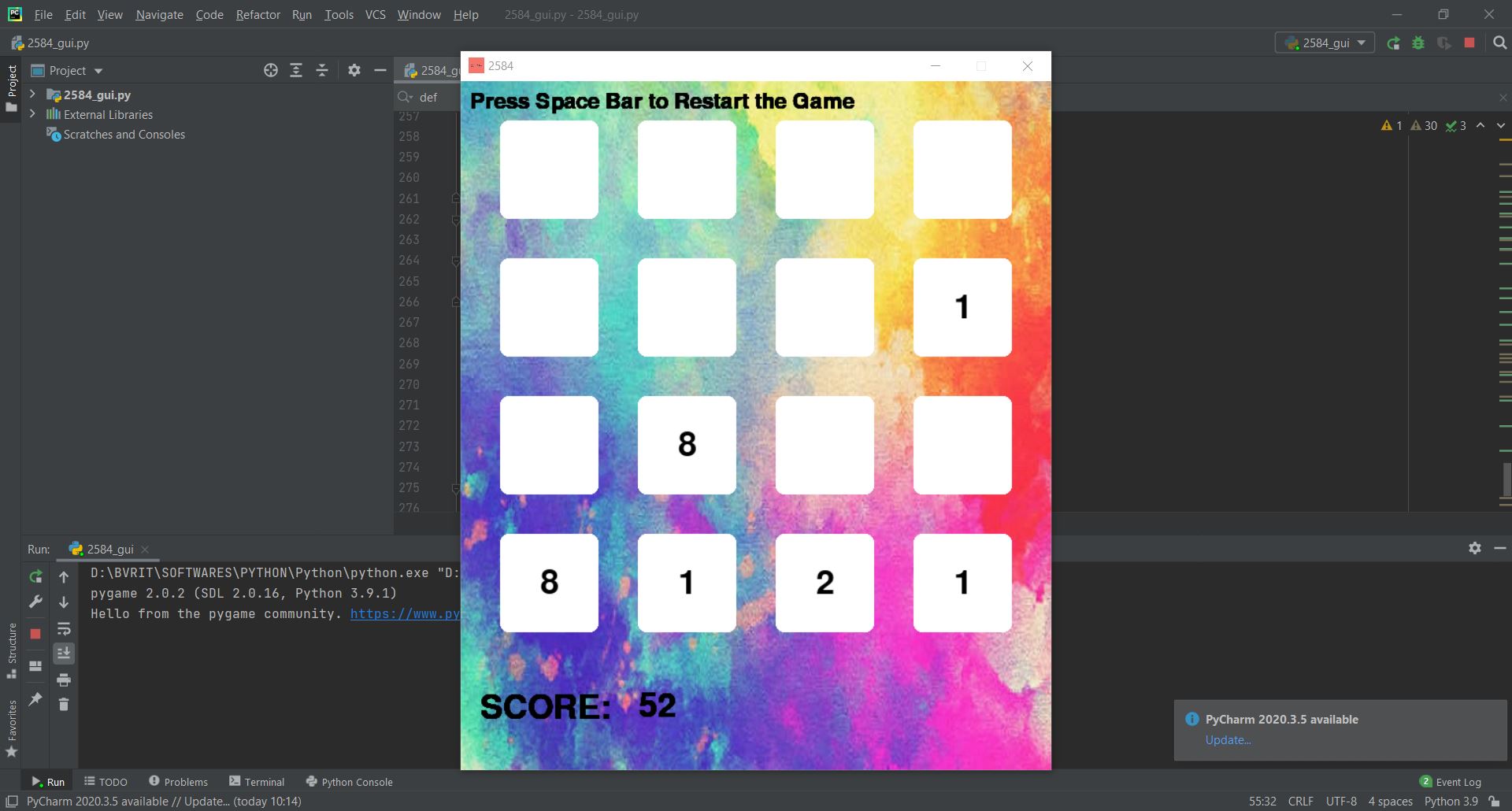 GitHub - Jyothi-Vummadi/2584-Fibonacci-2048: The game resembles a ... GitHub - Jyothi-Vummadi/2584-Fibonacci-2048: The game resembles a ...