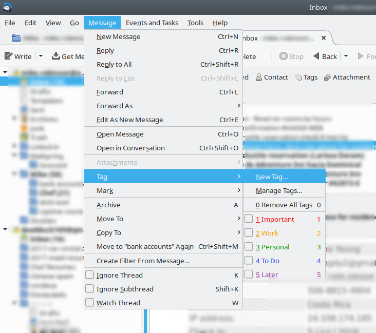 Allow Thunderbird-style message tagging · Issue #936 · Foundry376/Mailspring · GitHub