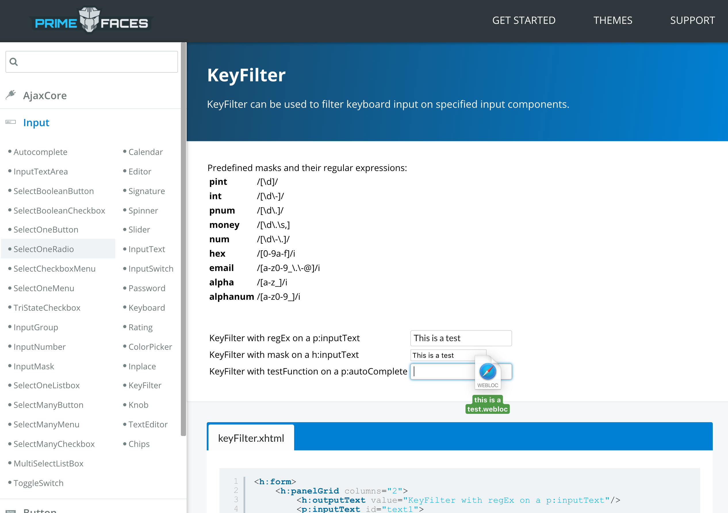KeyFilter: drag and drop allows any character · Issue #4219 · primefaces/primefaces · GitHub