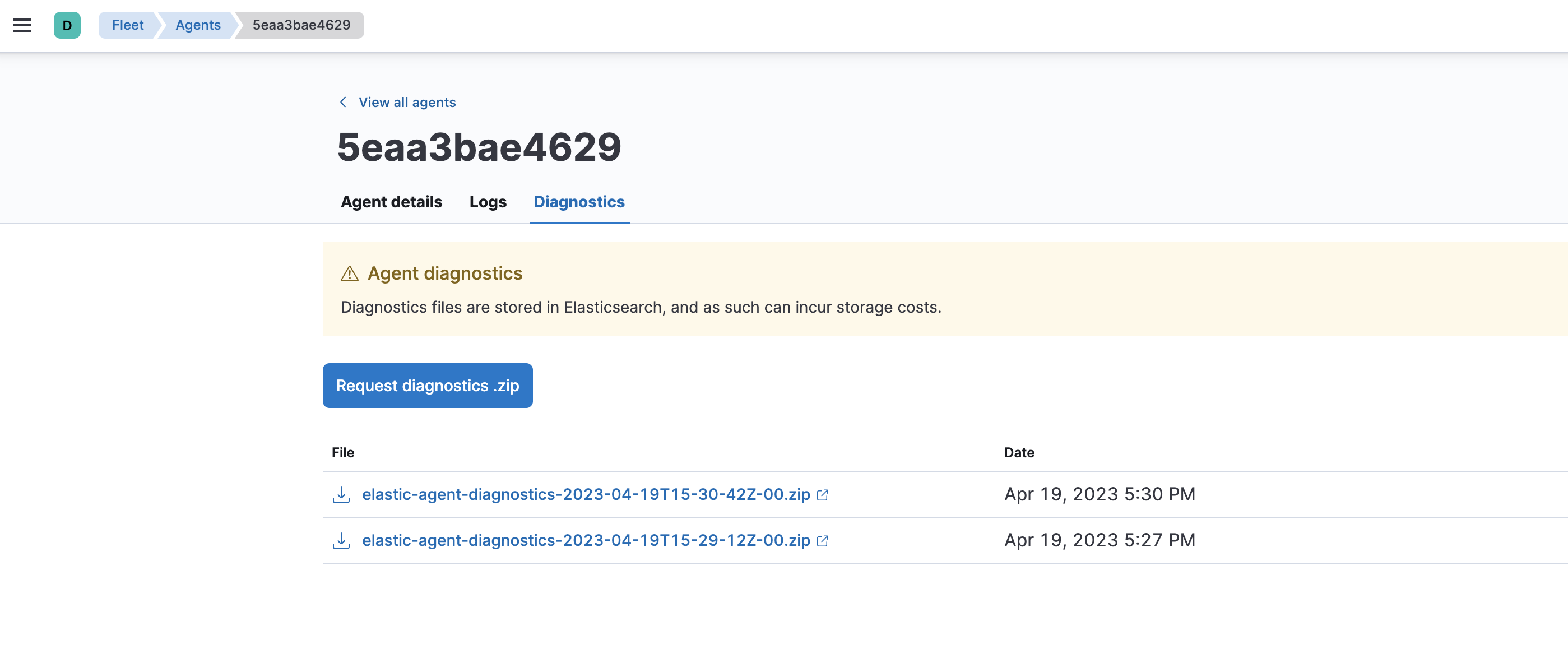 [Fleet] Request diagnostics action should be available on managed agents · Issue #155294 ...