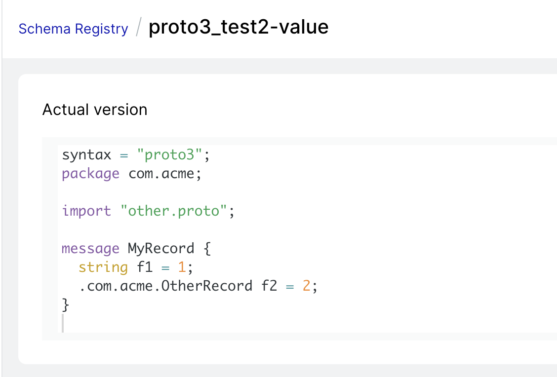 Cant Register Protobuf Schema Including Import Syntax In Kafka Ui · Issue 4007 · Provectus