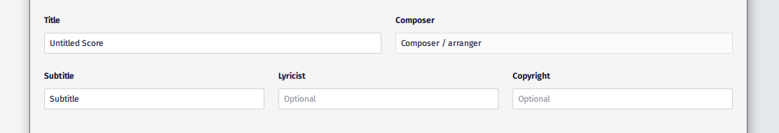[MU4 Issue] New Score> Additional Score Info: Title, Subtitle and Composer fields should select ...