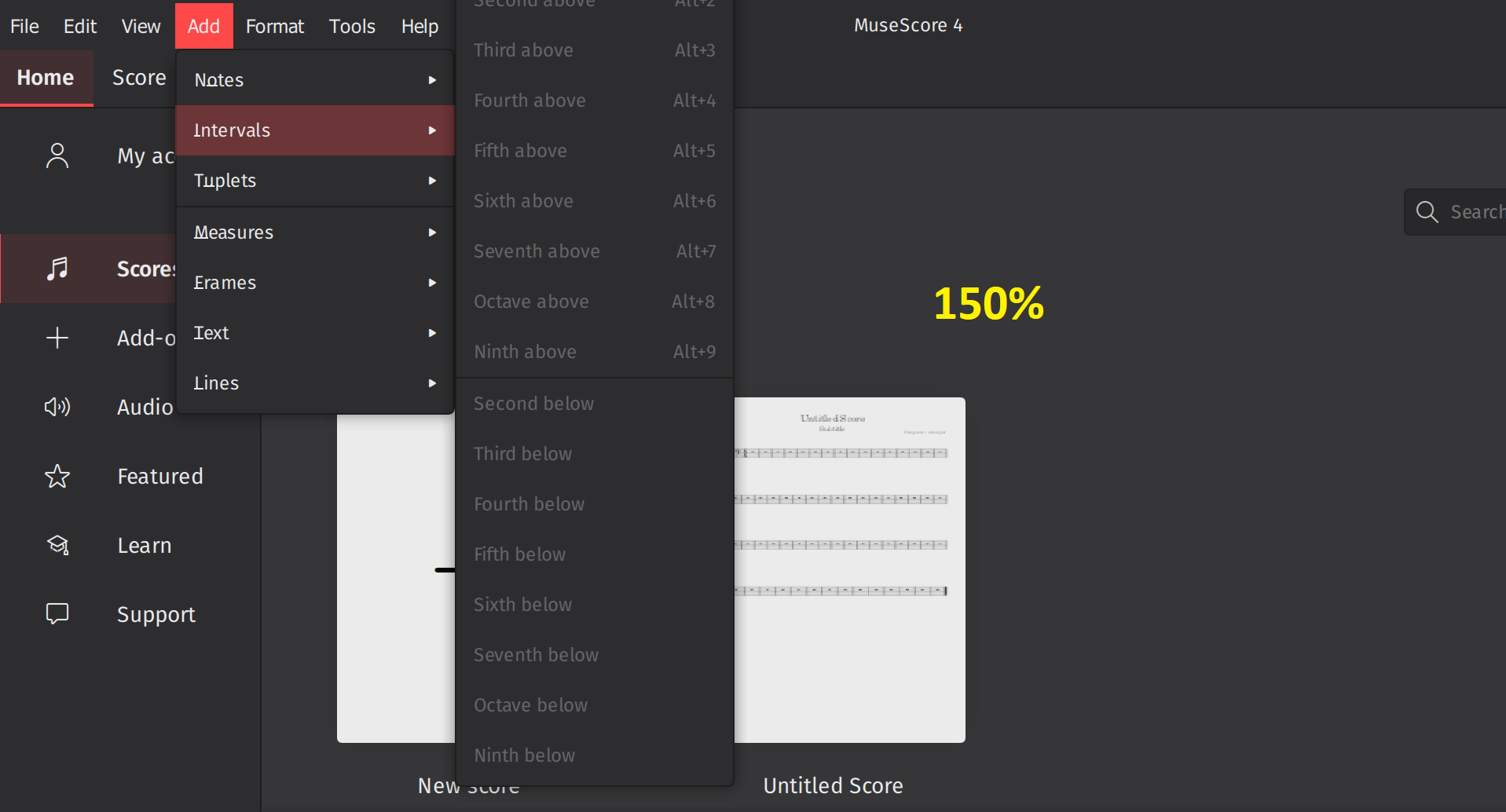 [MU4 Issue] Some menus from Menu bar don't fit into the screen on 150% and higher (Windows 10 ...
