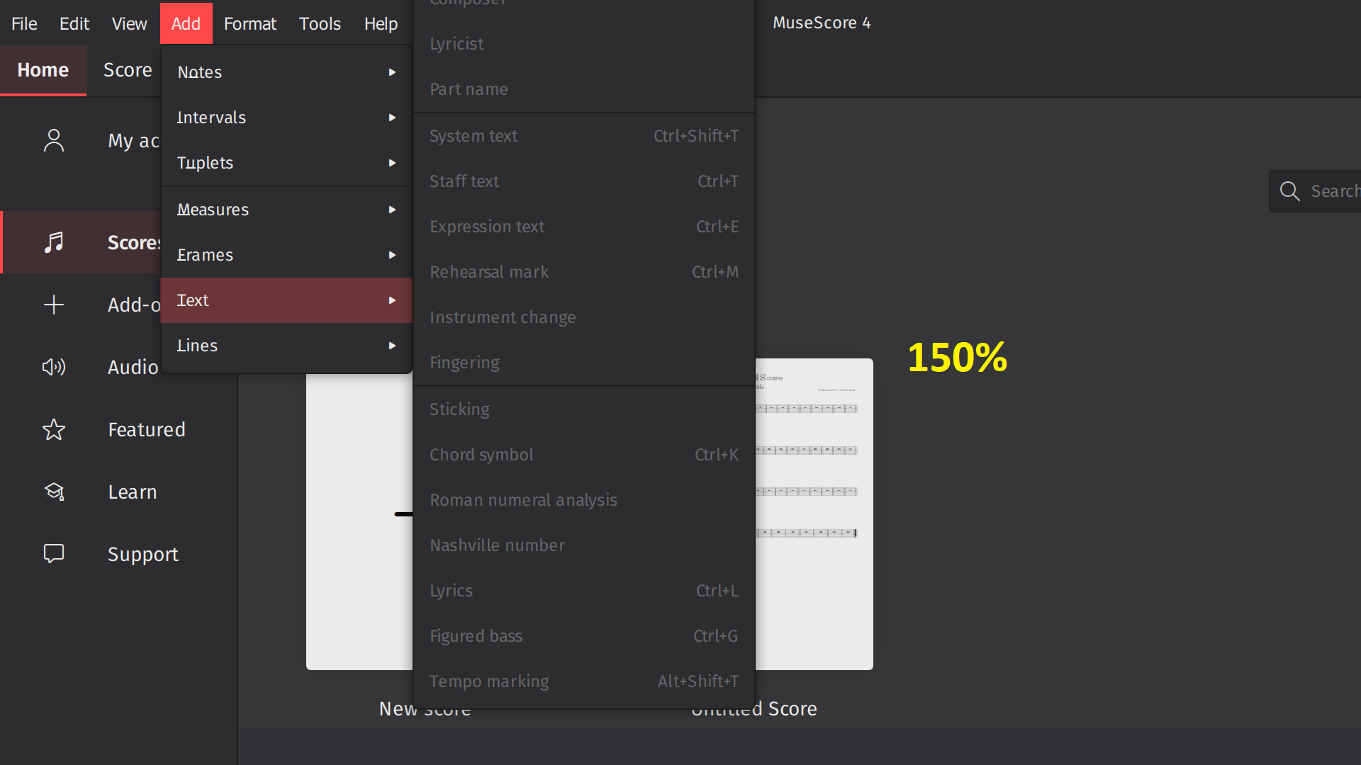 [MU4 Issue] Some menus from Menu bar don't fit into the screen on 150% and higher (Windows 10 ...