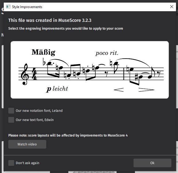 [MU4 Issue] Migration dialog: X button should work as Cancel and should not open the score ...