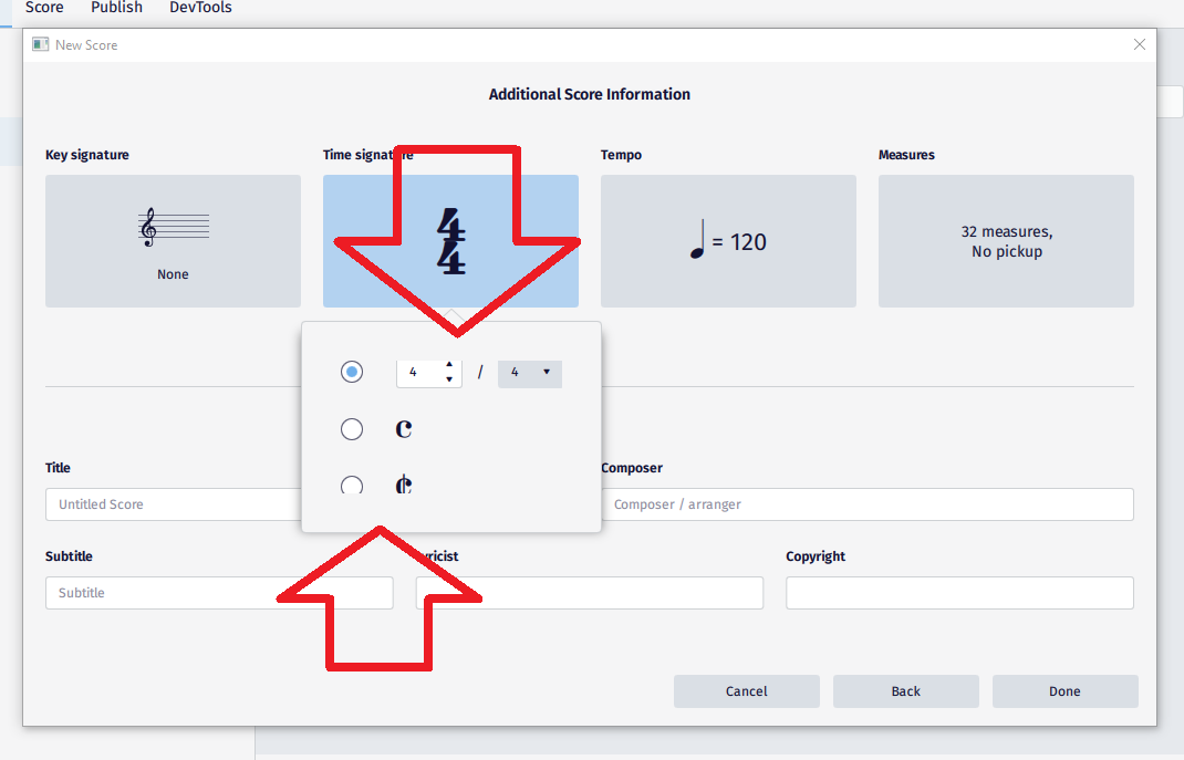 [MU4 Issue] Additional Score Information>Time Signature>Popup elements are cut off · Issue ...