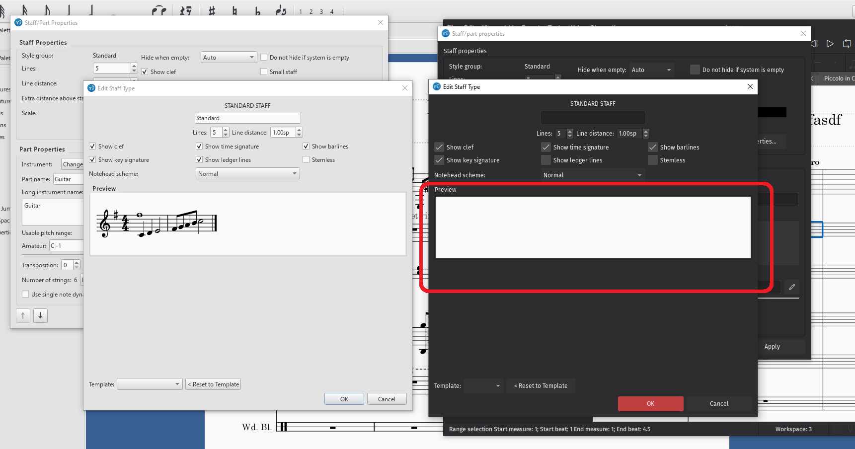 [MU4 Issue] Staff/part properties | Advanced style properties | Preview doesn't work · Issue ...