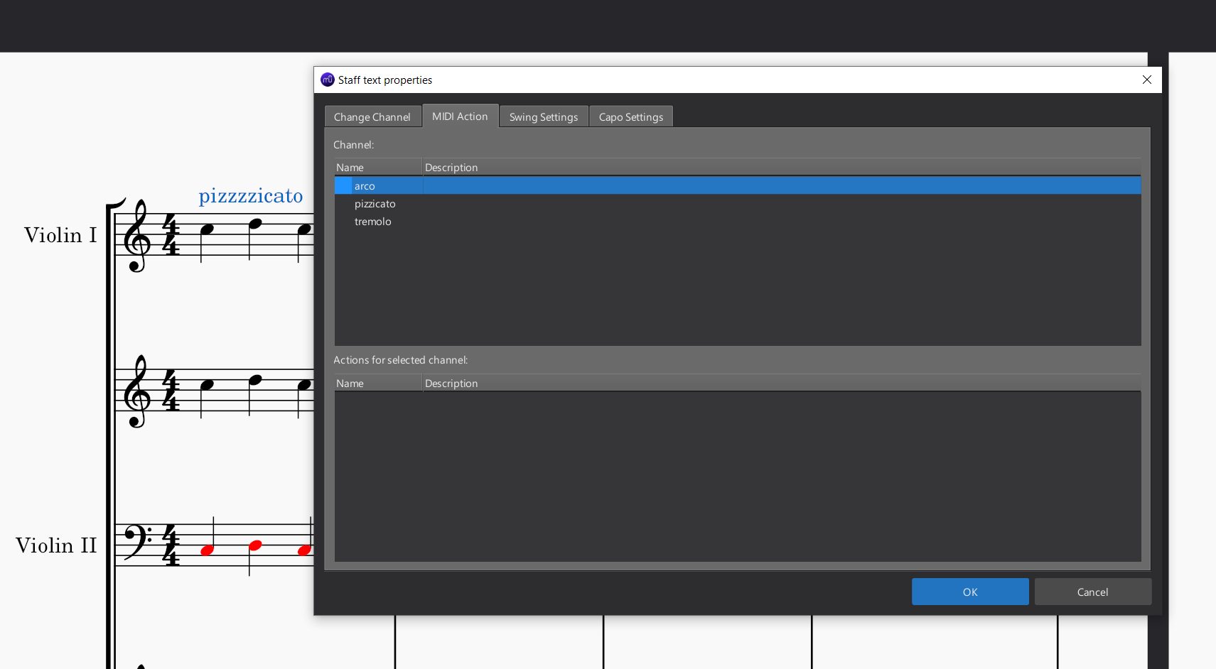 [MU4 Task] Change Channel and MIDI Action tabs should be removed from Staff text properties ...