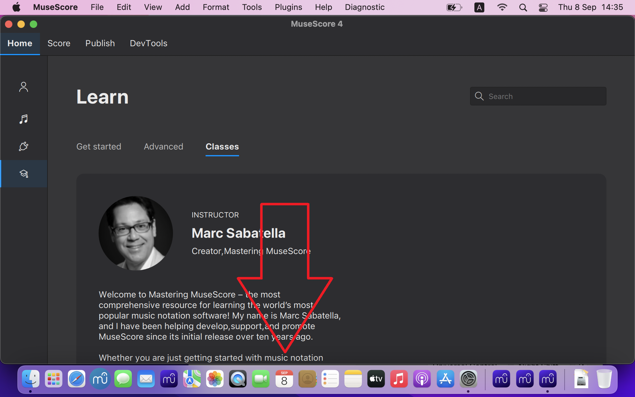 Mu4 Issue Learnclasses Open Mastering Musescore Button Is Unreachable On High Scaling Mac