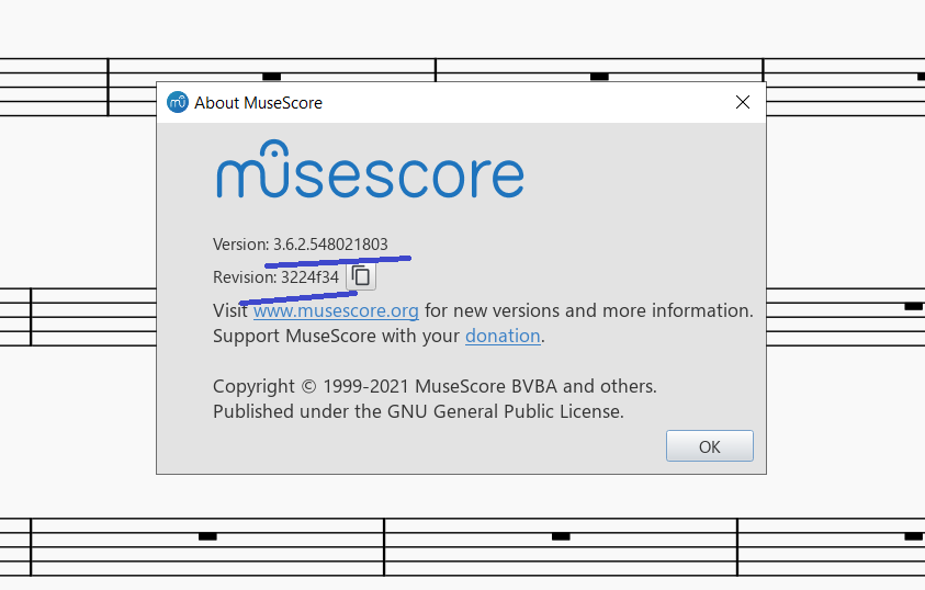 [MU4 Issue] About MuseScore: Build number missing · Issue #13833 · musescore/MuseScore · GitHub