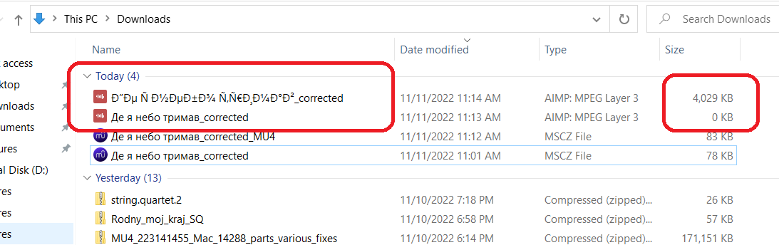 [MU4 Issue] Cyrillic file names cause weird names in exported files · Issue #14514 · musescore ...