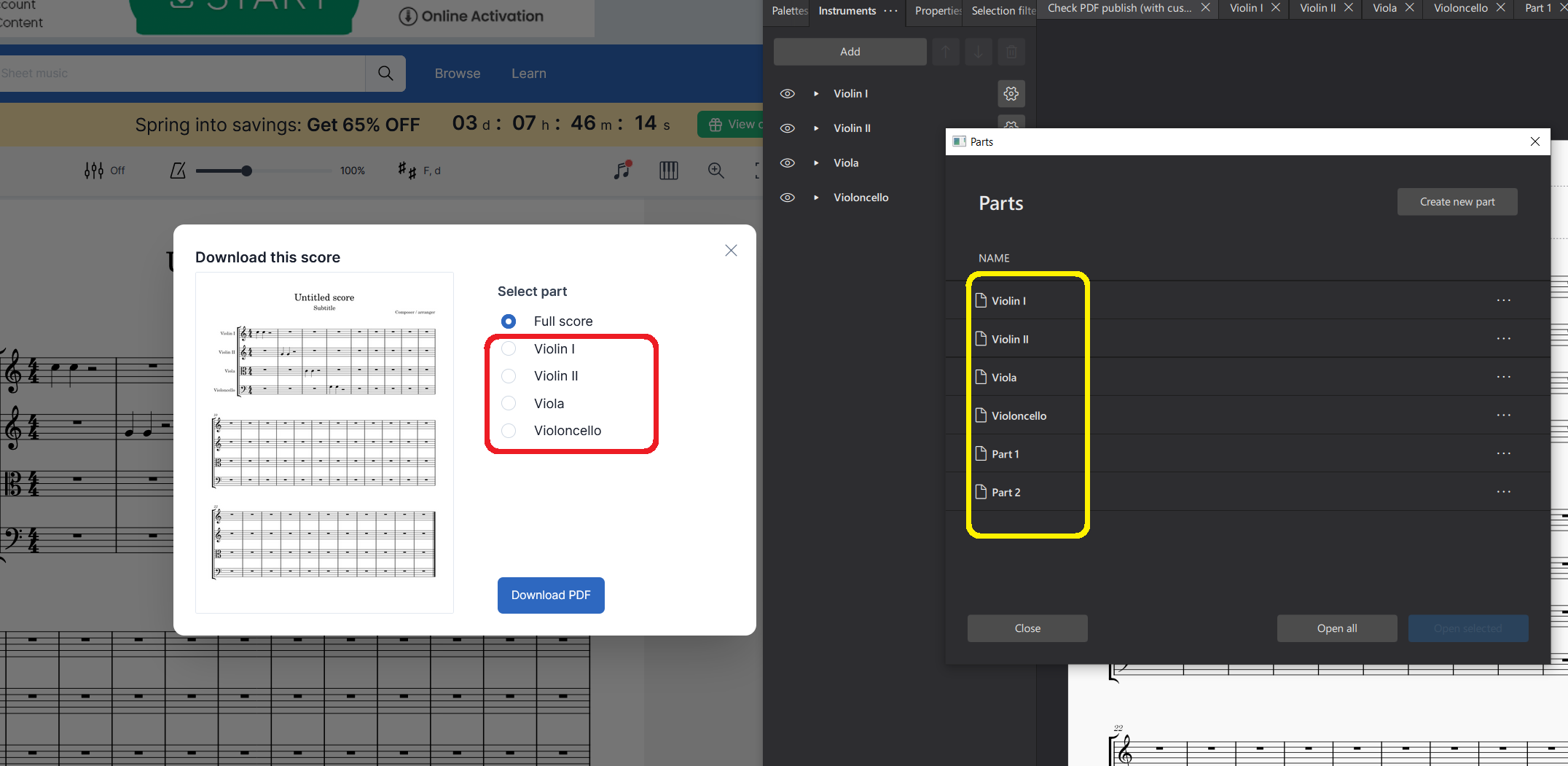 [WEB] Some issues with parts in PDF on musescore.com · Issue #17162 · musescore/MuseScore · GitHub